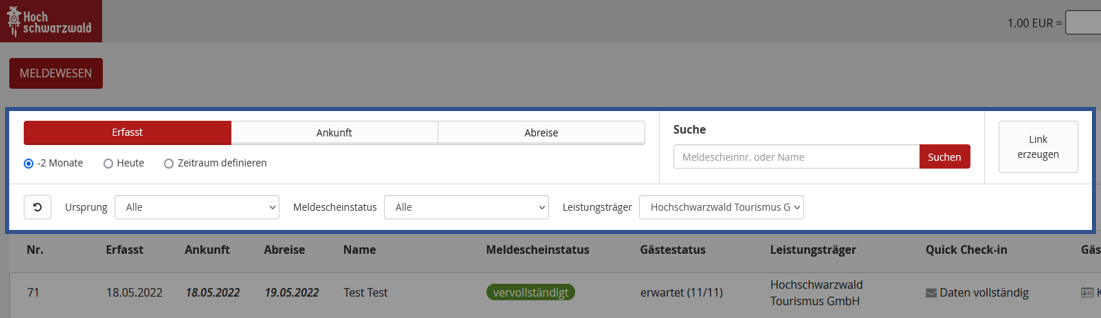 Ein erster Überblick - Die Oberfläche kennen lernen – Hochschwarzwald